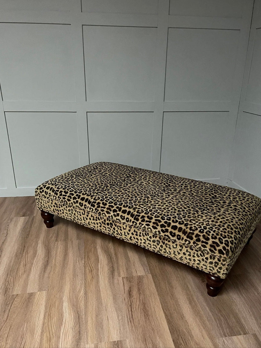 Ottoman Footstool | Bespoke British Handmade | The House Upstairs