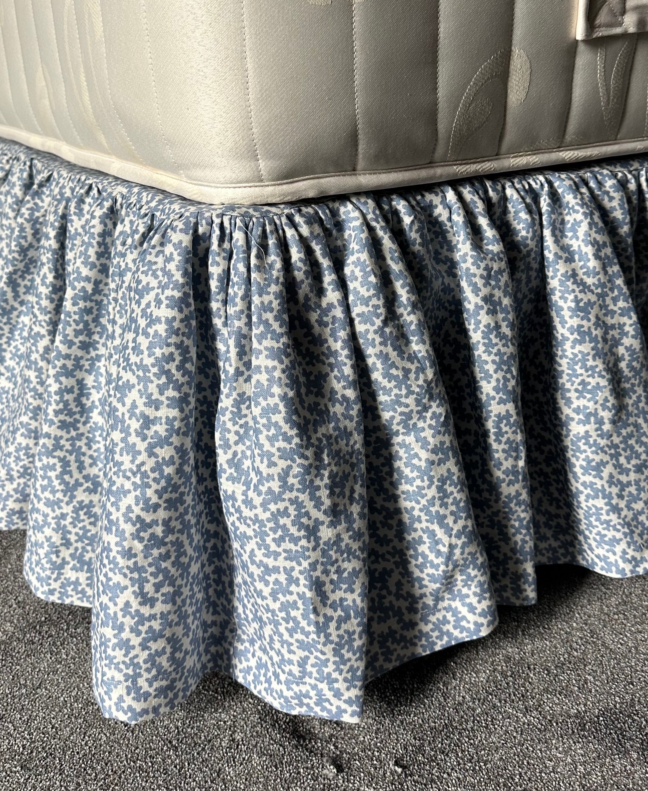 Gathered Custom Bed Valance Sheet | The House Upstairs